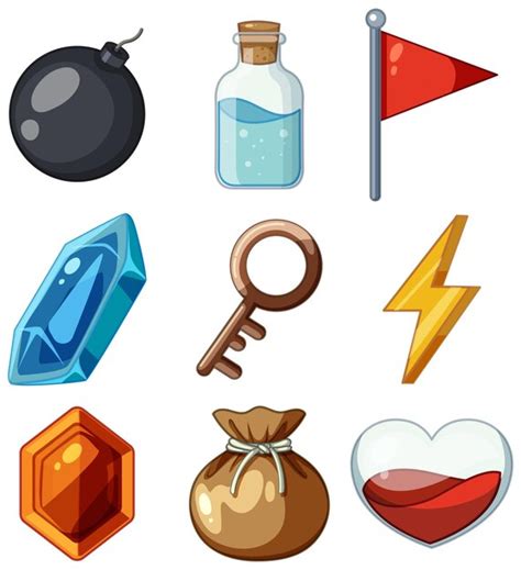 2d game object vectors and illustrations for free download freepik
