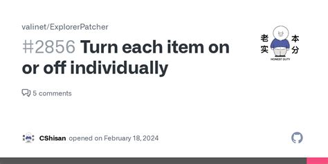 Turn Each Item On Or Off Individually · Issue 2856 · Valinet