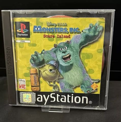 Disney Pixar Monsters Inc Scare Island Sony Playstation 1 Ps1 Black Label £9 98 Picclick Uk