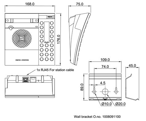 Desk Or Wall Master Intercom Station Display Black 1007071090 Ringuk