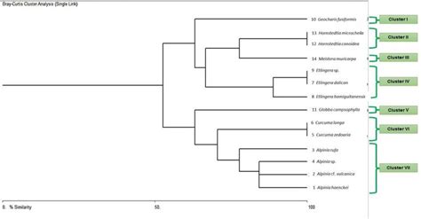 Dendrogram Generated From Bray Curtis Cluster Analysis Download