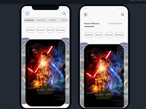 GitHub Connect Hireus Ionic Movies Example Sample UI