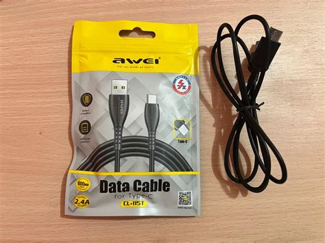 Awei CL T USB Charging Cable USB A To USB C Cable Mobile Phones Gadgets Mobile Gadget