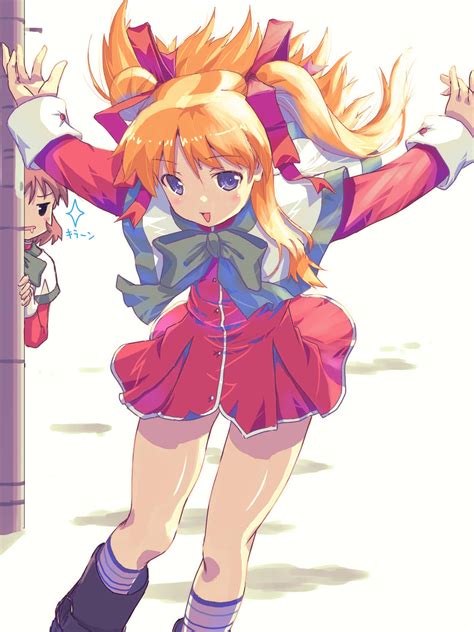 Download Makoto Sawatari Cheerful Pose Anime Art Wallpaper