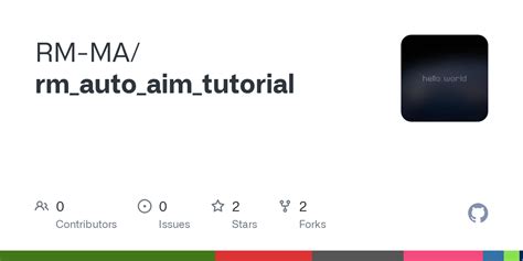 rm auto aim tutorial readme md at main · rm ma rm auto aim tutorial