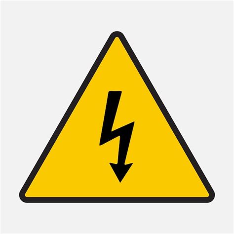 Premium Vector High Voltage Warning Symbol