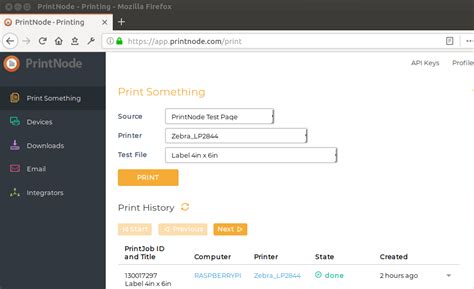 Remote Printing With A Raspberry Pi PrintNode