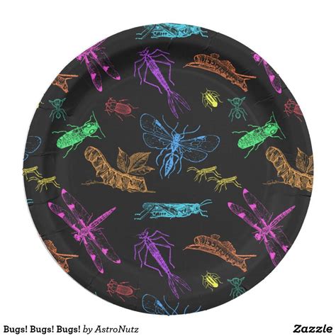 Bugs Bugs Bugs Paper Plates Zazzle Paper Plates Party Paper