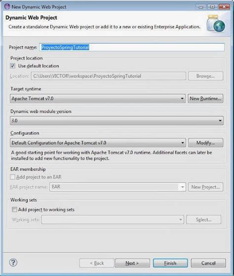 Guias y tutoriales de Java JEE en español Spring 3 MVC sin maven