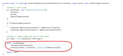 impersonation working locally but after the deployment to azure this