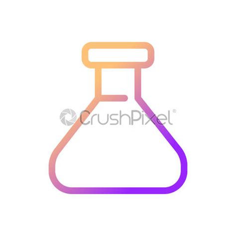 Erlenmeyer Flask Pixel Perfect Gradient Linear Ui Icon Stock Vector 5387936 Crushpixel