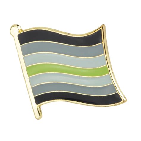 Agender Flag Pin Rainbow And Co Lgbtq Apparel And Accessories