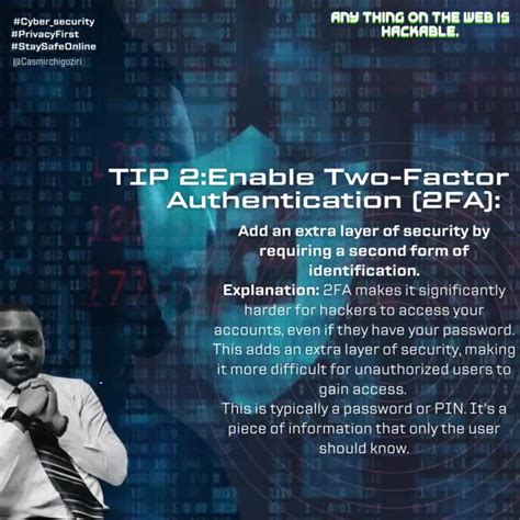 Casmir Chigoziri On Linkedin Cybersecurity 2fa Dataprotection