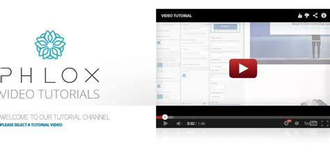 Video Tutorials Phlox Wordpress Theme