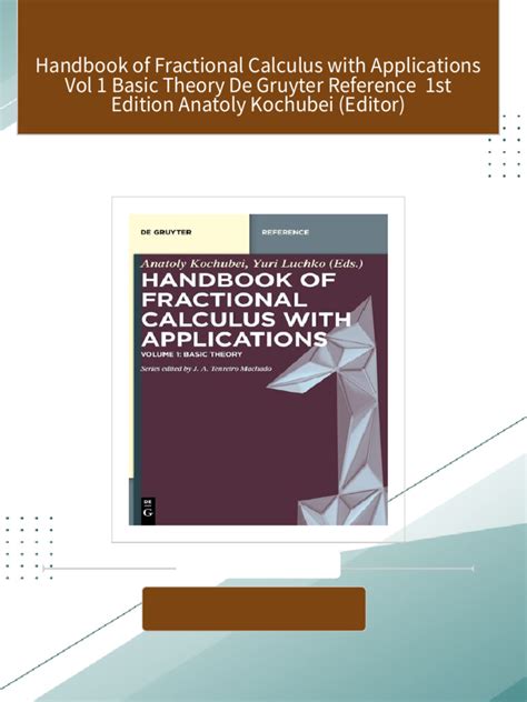 download complete handbook of fractional calculus with applications vol