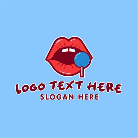 Sexy Lips Lollipop Logo Brandcrowd Logo Maker