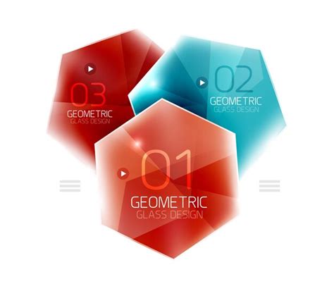 Premium Vector Hexagon Abstract Geometric Background