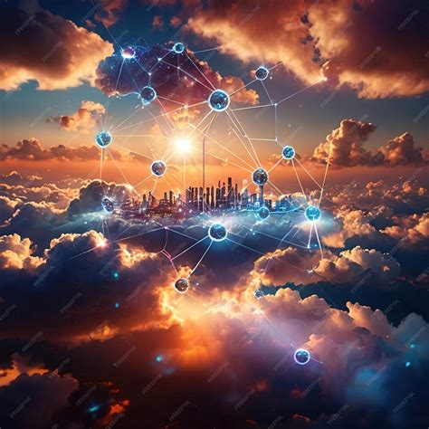 Premium Photo Cloud Computing Internet Technology Automated Distributed Computer Technology