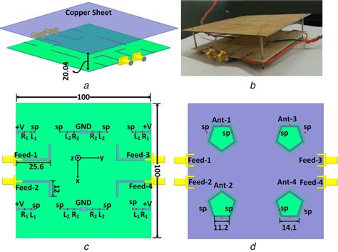 Proposed MIMO Antenna System A Simulated Model B Fabricated Download Scientific Diagram