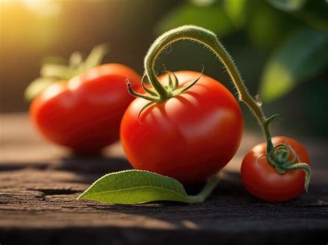 Premium Ai Image Tomatoes Realistic Background