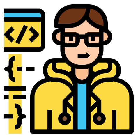 Avatar Character Coder Developer Male Professional Programmer Icon