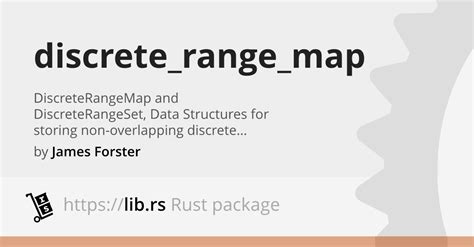 discreterangemap — data structures in rust lib rs