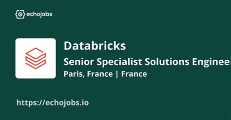 Hiring Senior Specialist Solutions Engineer Data Engineering Paris France France Streaming