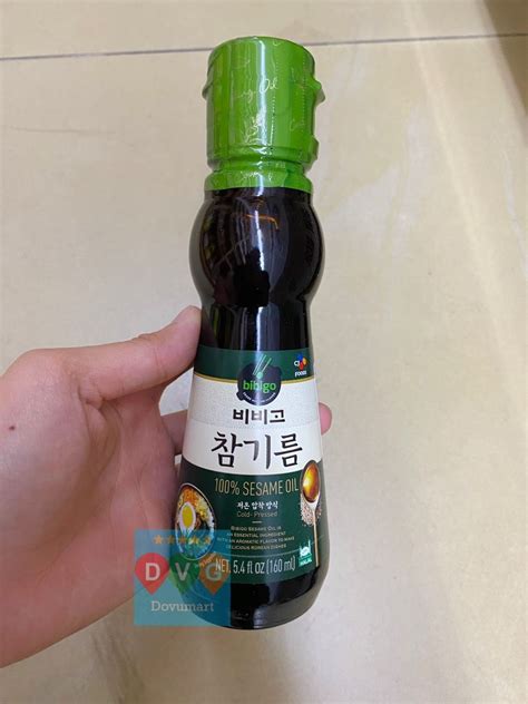 Dầu Mè Bibigo Cj Hàn Quốc Chai 160ml Cj 비비고 참기름 160ml Dovumart