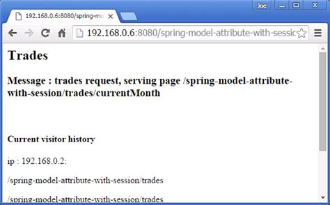 Spring MVC SessionAttributes And ModelAttribute Example