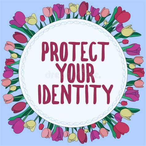 Inspiration Showing Sign Protect Your Identity Business Approach