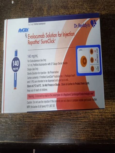 Evolocumab Injection Repatha Injection Latest Price Manufacturers And Suppliers