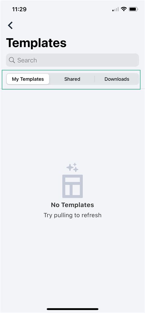 access templates in the docusign mobile app for ios ipad iphone ipod