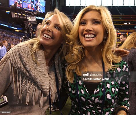 Left To Right Linda Holliday Girlfriend Of Patriots Head Coach Bill