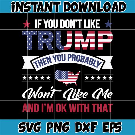 Trump 2024 Svg Trump Svg Donald Trump Svg Trump Flag Svg Inspire