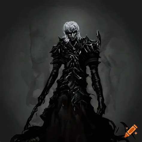 Dark Fantasy Wallpaper With A Griffith From Berserk On Craiyon