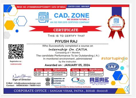Catia Designengineering Certification Continuouslearning Piyush