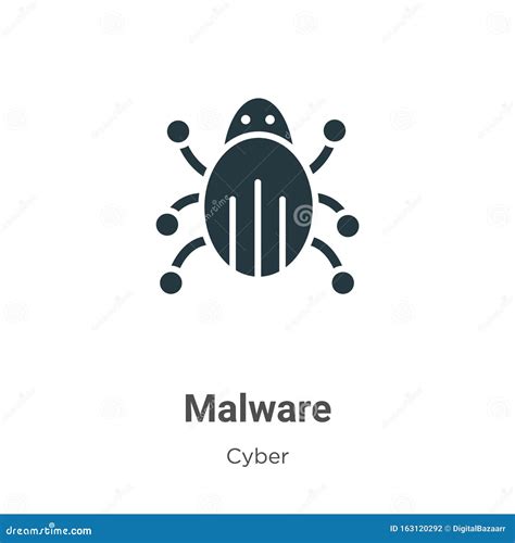 Malware Vector Icon On White Background Flat Vector Malware Icon Symbol Sign From Modern Cyber