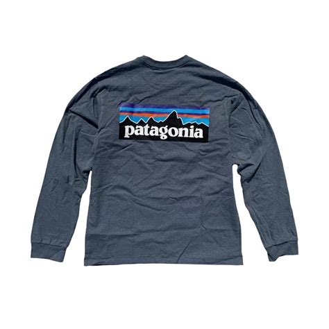 파타고니아 p 6 로고 리스폰시빌리티 롱슬리브 플럼 그레이 patagonia kream