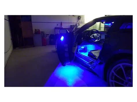 Corvette Footwell And Door Handle Led Puddle Light Kit Aqua 14 19 Corvette C7 Free Shipping