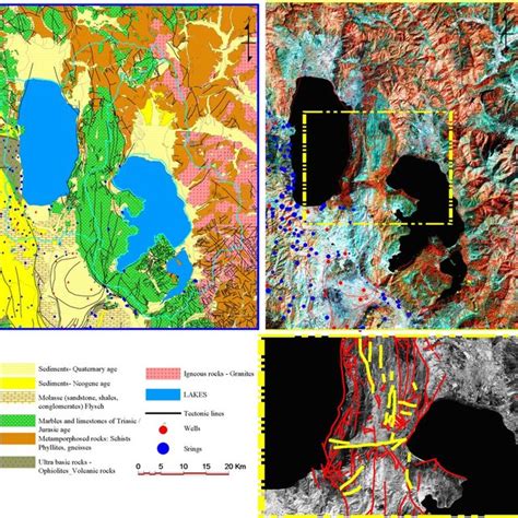 Geology And Map Update With Interpreted Lineaments Shown On The Landsat