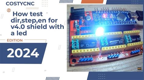 Verifying Enable Step Direction On Arduino Cnc Shield V40 With An Led