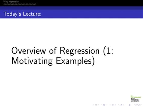 Regression Modelling Overview Pdf