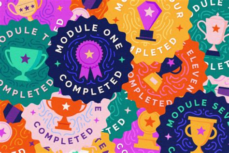 Modules Completed Course Badges