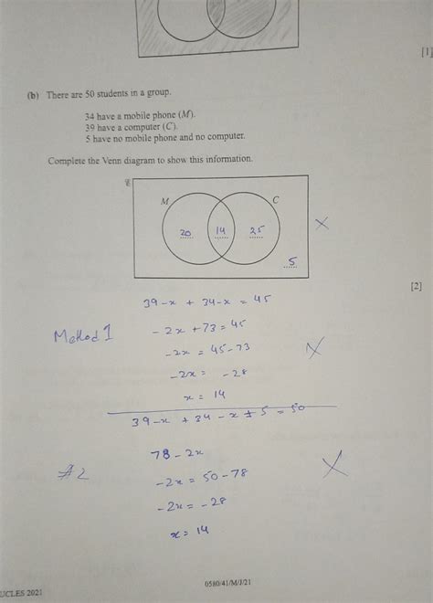 So Confused Why Is My Answer Not Correct What Am I Doing Wrong In The Equation 0580 R Igcse