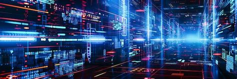 Premium Photo Through The Digital Maze An Abstract Journey Through The Network Of Tomorrow