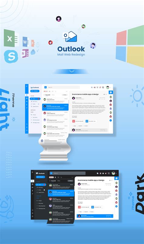 Outlook Redesign On Behance