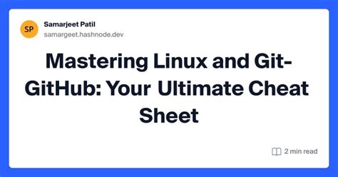 Samarjeet Patil On Linkedin Mastering Linux And Git Github Your