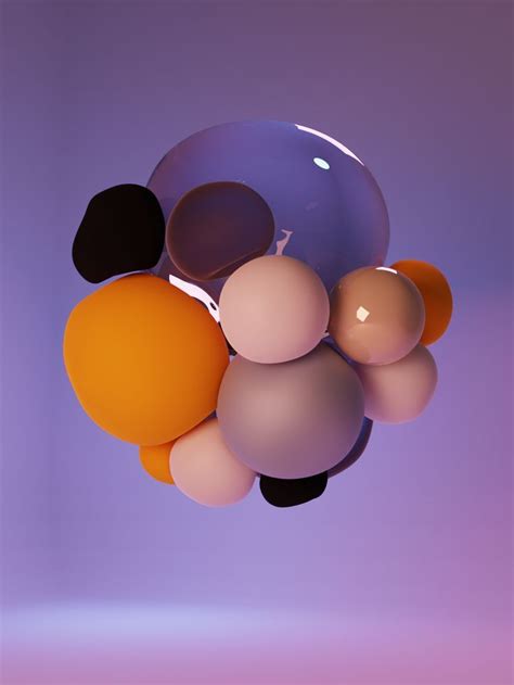 Blender 3d Squishy Spheres Poster Design Poster Design Blender 3d Spheres