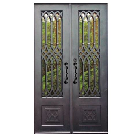 Puerta Doble Artesanal MetÁlica De Entrada Para Exterior De Dos Hojas De Hierro Forjado Hecha