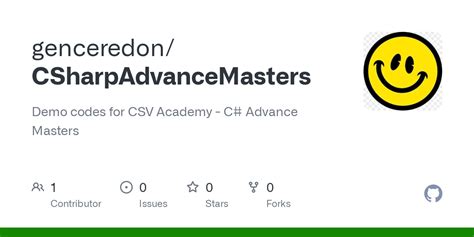 GitHub Genceredon CSharpAdvanceMasters Demo Codes For CSV Academy C Advance Masters